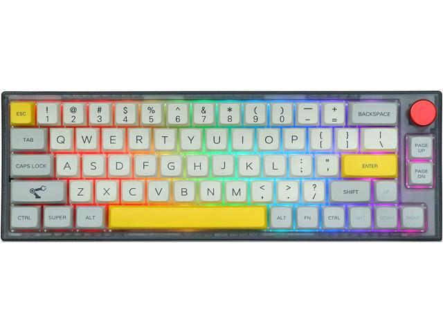 EPOMAKER TH66 Pro 65% Hot Swappable RGB 2.4Ghz/Bluetooth 5.0/Wired ...