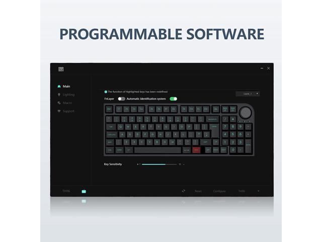 EPOMAKER TH96 96% Hot Swap RGB 2.4Ghz/Bluetooth 5.0/Wired Gasket ...