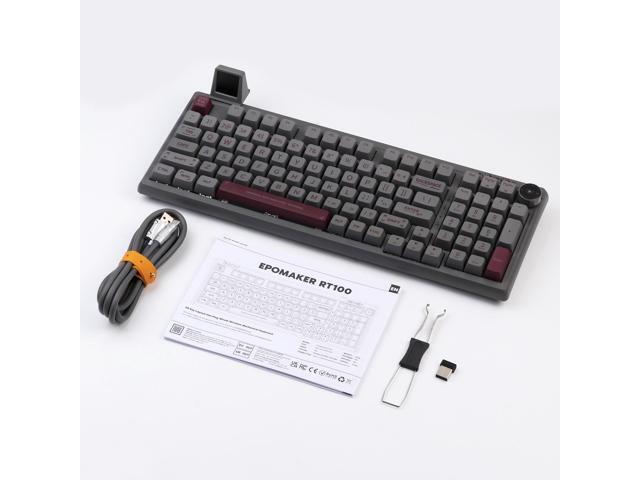 EPOMAKER RT100 97 Keys Gasket BT5.0/2.4G/USB-C Mechanical Gaming ...