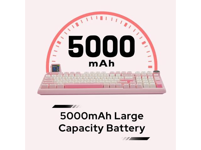 EPOMAKER RT100 97 Keys Gasket BT5.0/2.4G/USB-C Mechanical Keyboard with ...