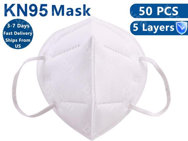 50pcs Civil Mask Face Masks, 5 layer Dust Earloop Face Masks for ...