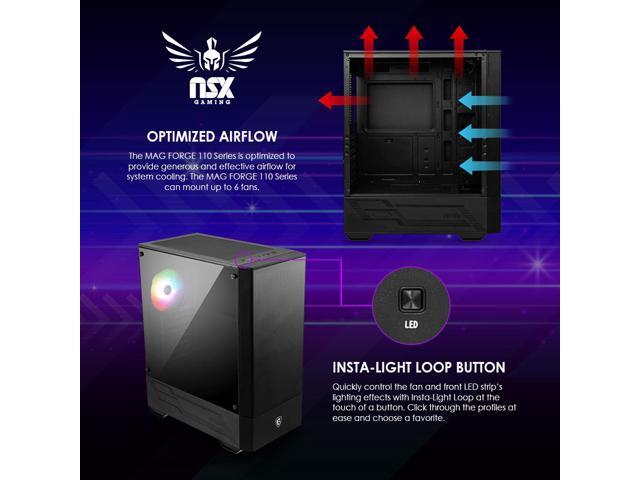 NSX GAMING PC DESKTOP GAMER RYZEN 5 5500 16GB RAM SSD 480 GTX 1650 ...