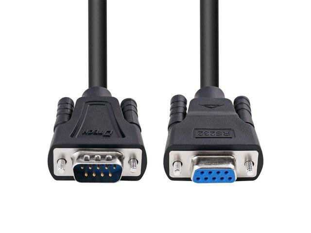 DTech 15ft COM Port Serial Cable Male to Female RS232 Extension 9 Pin ...
