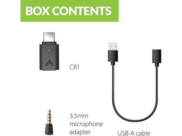 Avantree C81 USB-C Bluetooth Audio Adapter for PS5 - Connect Headphones Wirelessly with aptX Low ...
