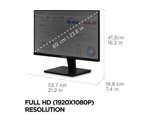 ViewSonic VS2447M 24 Inch 1080p Monitor with 75Hz, AMD FreeSync, Thin ...