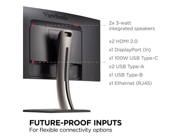 ViewSonic 34" VA UWQHD Monitor 3440 x 1440 (2K) Curved VP3456a - Newegg.com