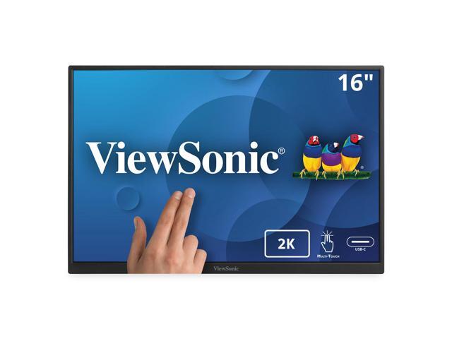 ViewSonic TD1656-2K 16 Inch WQXGA 1600p IPS Touchscreen Portable ...