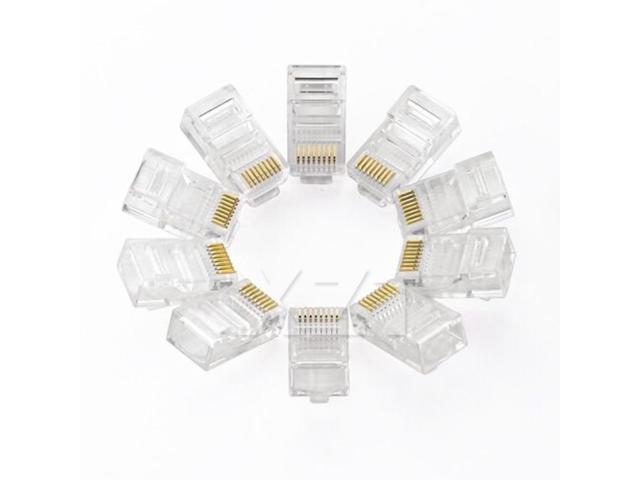 1000pcs/lot RJ45 RJ-45 Ethernet Cables Module Plug Network Connector ...