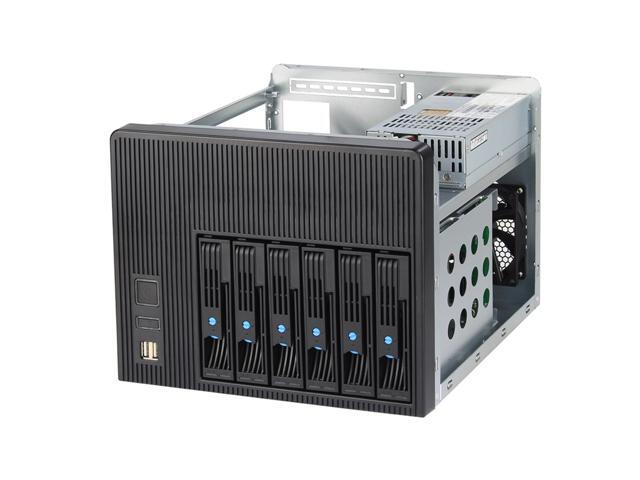 6 bay NAS chassis 6GB SATA backplane hot-swappable server mini-itx ...