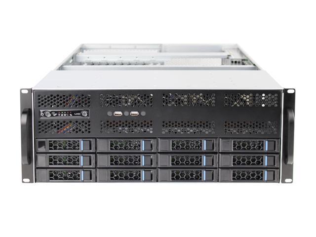 12 drawer chassis 4U hot swappable server 6GB/SAS backplane for multi ...