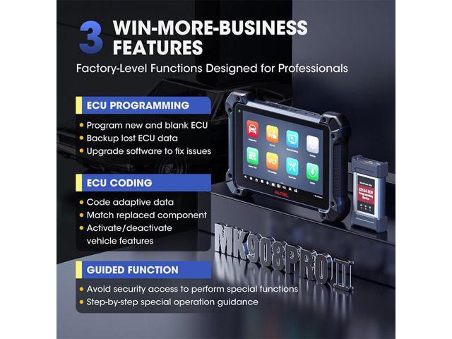 Autel MaxiSys Pro MK908P Car Diagnostic Tool with WiFi Bluetooth Jbox ...