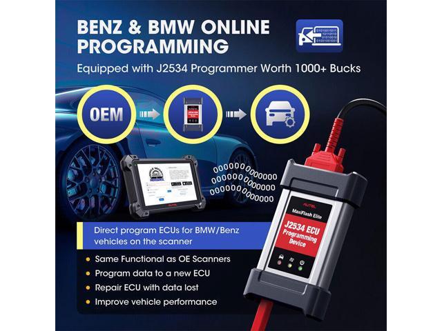 Autel MaxiSys Pro MK908P Car Diagnostic Tool with WiFi Bluetooth Jbox ...