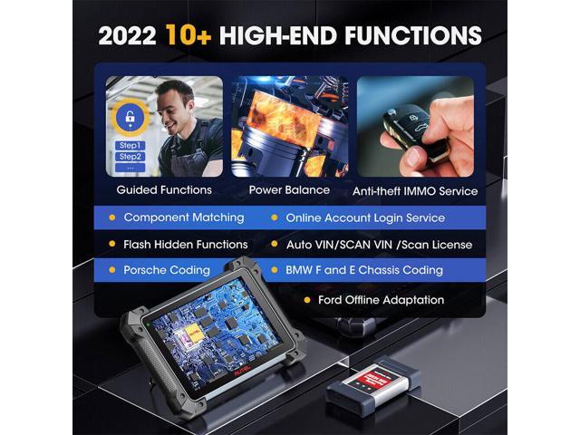 Autel MaxiSys Pro MK908P Car Diagnostic Tool with WiFi Bluetooth Jbox ...