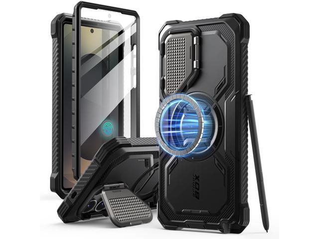 i-Blason Armorbox for Samsung Galaxy S25 Ultra Case with Camera Cover Stand [Military Protection ...