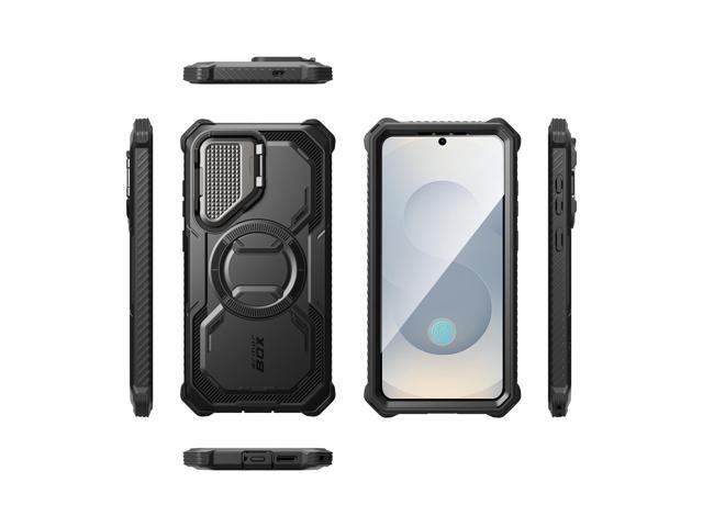 i-Blason for Samsung Galaxy S25 Plus Case with Camera Cover Stand [Strong N52 Magnets] [Built-in ...