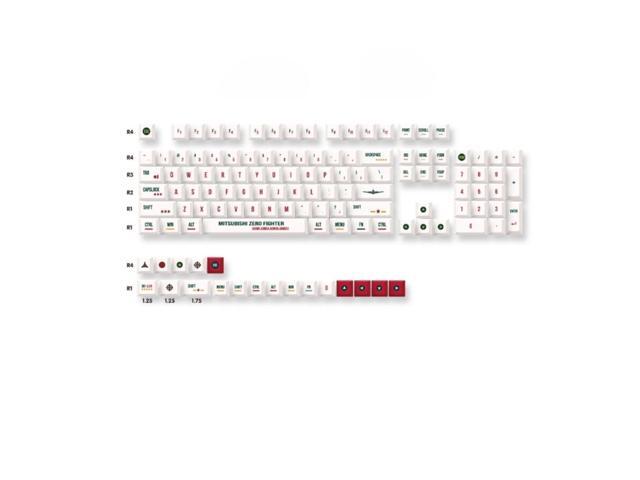 128 Keys/Set Aircraft PBT Keycap Dye Subbed Key Caps For MX Switch ...