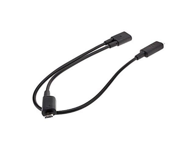 Micro USB Female to 2 Micro USB Male Splitter extension charge cable ...