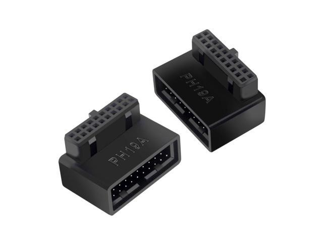 Motherboard USB 3.0 20Pin Male to Female Extension Adapter Up & Down ...