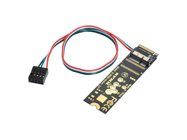 6 Pin + 12 Pin WiFi Wireless Card to M.2 NGFF Key-M NVME SSD Adapter ...