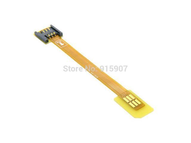 10cm GSM CDMA Standard UIM SIM Card Kit Male to Female Extension Soft ...