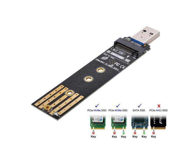 USB 3.0 to NVME M-key M.2 NGFF SATA SSD External PCBA Case Conveter ...