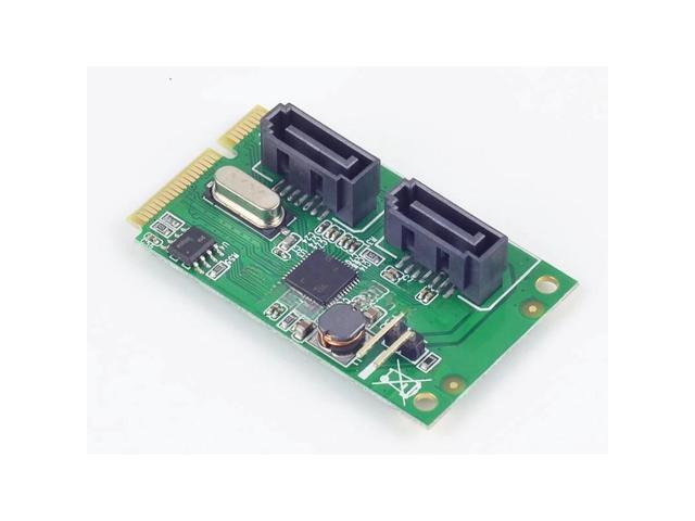FOR 2 Ports SATA 6G mini PCI Express Controller Card Mini PCI-Express ...