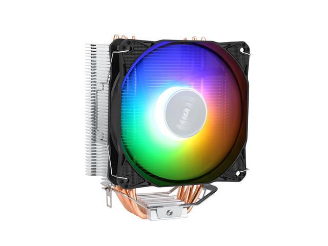 CPU Air Cooler with 4 Copper Direct Contact Heat Pipes 120R RGB Fan ...