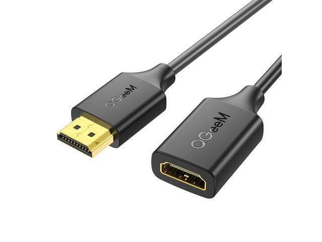 HDMI Extension Cable 6FT,QGeeM 4K HDMI 2.0 Extender Male to Female ...