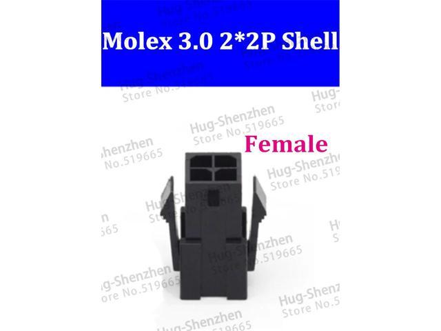 Molex 3.0mm 43025 2*2P 4Pin female connector 3.0 pitch connector 4P ...