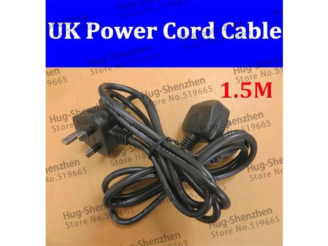 Selling 1pcs 1.5M black UK power cable cord for Desktop host - Newegg.com