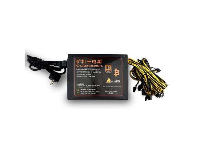 12V 1600W PC Power Supply 6PIN 6+2PIN 1600W PC Power PSU 10 x 6 pin PCI ...