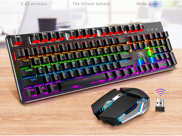 Xinmeng X200 Rechargeable Wireless Mechanical Keyboard And Mouse Set ...