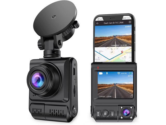 4K Dual Dash Cam, with WiFi GPS, Otovoda Dash Cam Front and Inside, 4K ...