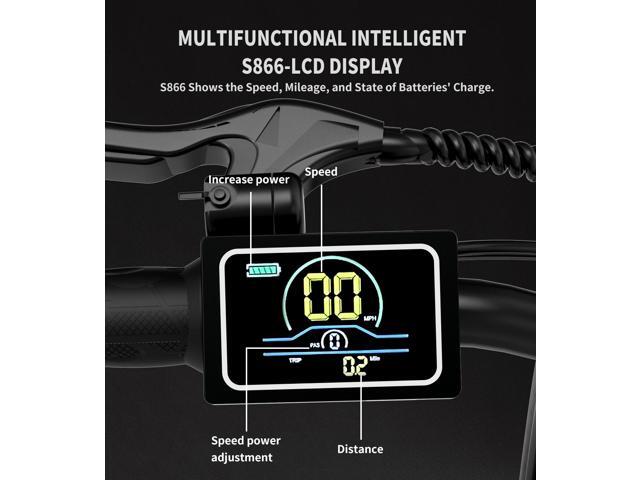 AOSTIRMOTOR A30 750W Electric Bike, 20" Fat Tire, 48V 13AH Removable Lithium Battery, Max Speed ...