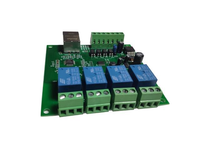 LAN Ethernet RJ45 TCP/IP WEB Remote Control Board with 4 Channels Relay ...