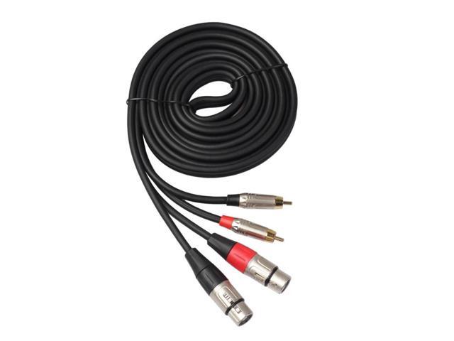Dual RCA To XLR Cable, 2 RCA To 2 XLR Male HiFi Stereo Audio Connection ...