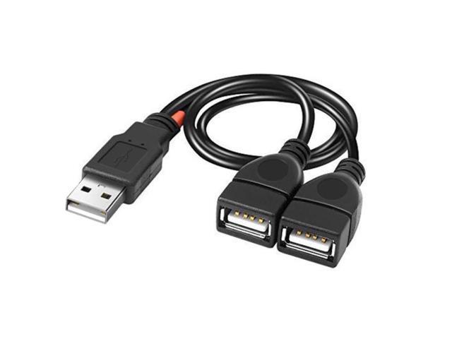 USB 2.0 A Male To Dual USB Female Data Hub USB Splitter Cable USB ...