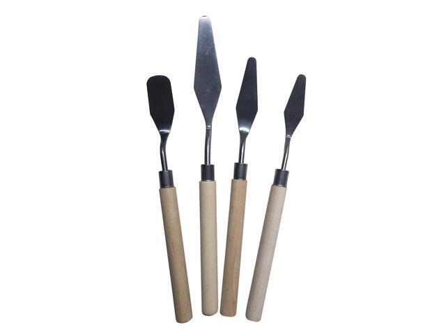 4pcs For Artist Spatula Anti Slip Professional Supplies Stainless Steel ...