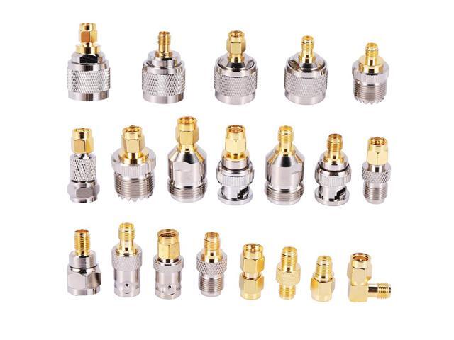 SMA to SMA BNC N F UHF Type Connectors Kits RF Adapter 20 Type,SMA ...