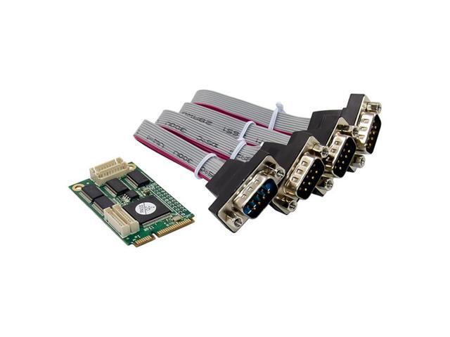 Mini PCIE CH384L 4S DB-9 RS232 Serial Port Card Industrial Grade Serial ...