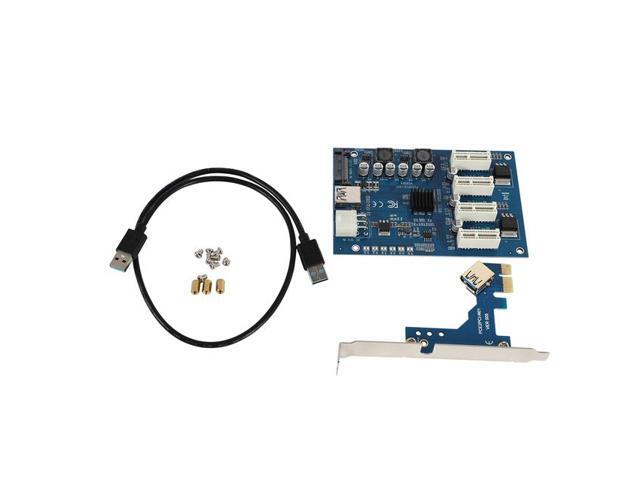 PCI-E X1 To 4PCI-E X16 Expansion Kit 1 To 4 Port PCI Express Switch ...
