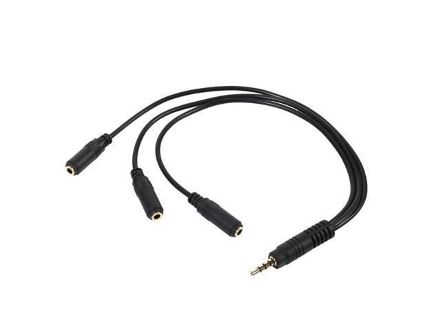 For 3.5mm Stereo Audio Splitter Cable Gold Plated 3.5mm (1/8 inch) TRRS ...