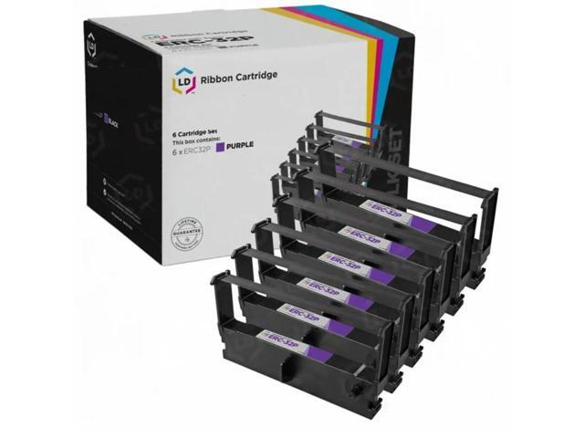 FOR 6pc Ribbon Compatible For ERC-32 Purple M820 M825 M935 ERC32 ...