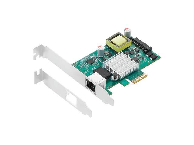 FOR POE Gigabit Card Single Port RJ45 Gigabit PCIe x1 PoE+ Ethernet ...