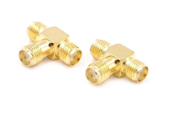 1PCS SMA Female to 2x SMA Female Splitter Adapter RF Coax Coupling Nut ...