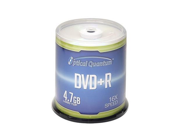 Optical Quantum DVD+R 4.7GB 16x Recordable Media Disc - 100 Spindle ...