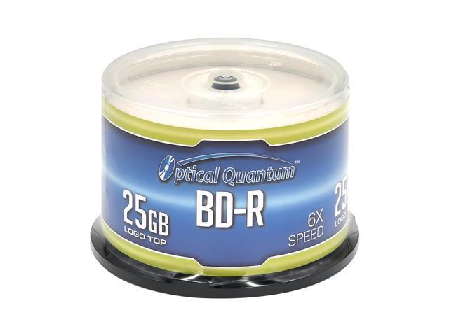 Optical Quantum 6X 25 GB BD-R Single Layer Blu-Ray Recordable Blank ...