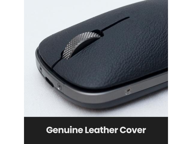 AZIO Retro Classic Bluetooth Mouse - Genuine Leather Topped with Pixart ...