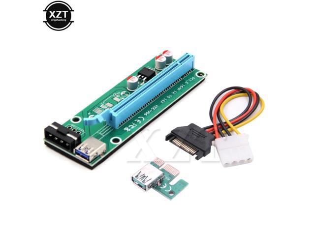 Hot Sale Blue PCI VER006 0.6M PCIE PCI-E 1X to 16X Riser Card Extender ...