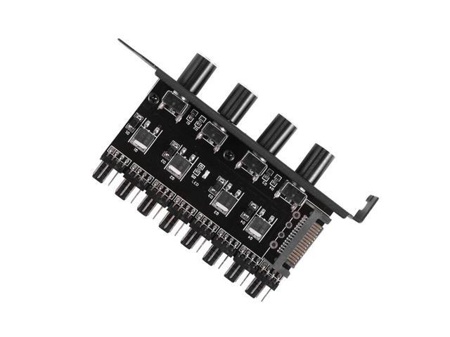 FOR 6X Pc 8 Channels Fan Hub 4 Knob Cooling Fan Speed Controller For ...